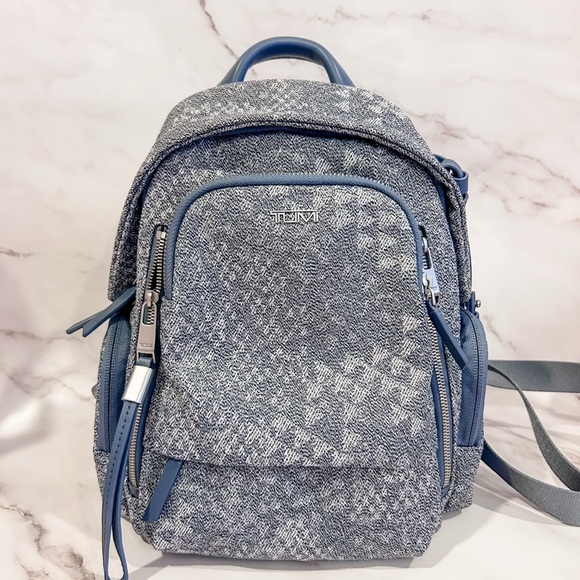 Tumi | Bags | Tumi Blue Gray Voyager Celina Mini Backpack | Poshmark